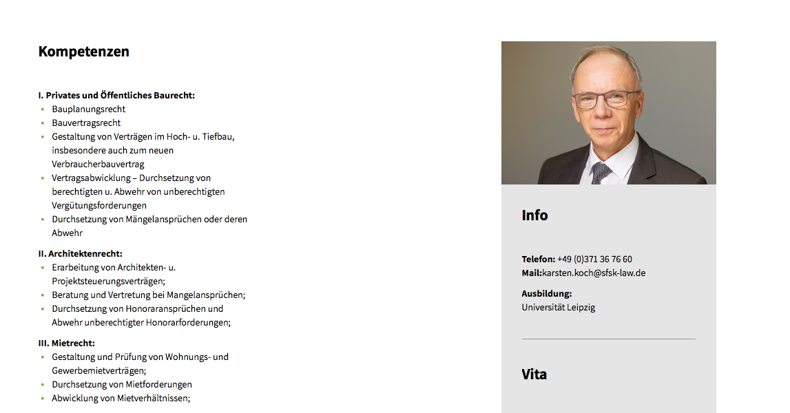 SFSK Law :: Karsten Koch, Experte in Bau- und Architektenrecht sowie ...